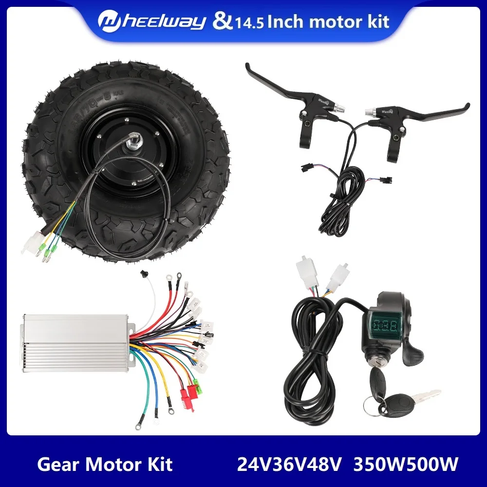 Brushless-Geared-Hub-Motor-Kit-with-Off-Road-Tire-14-5-Inch-350W-500W ...
