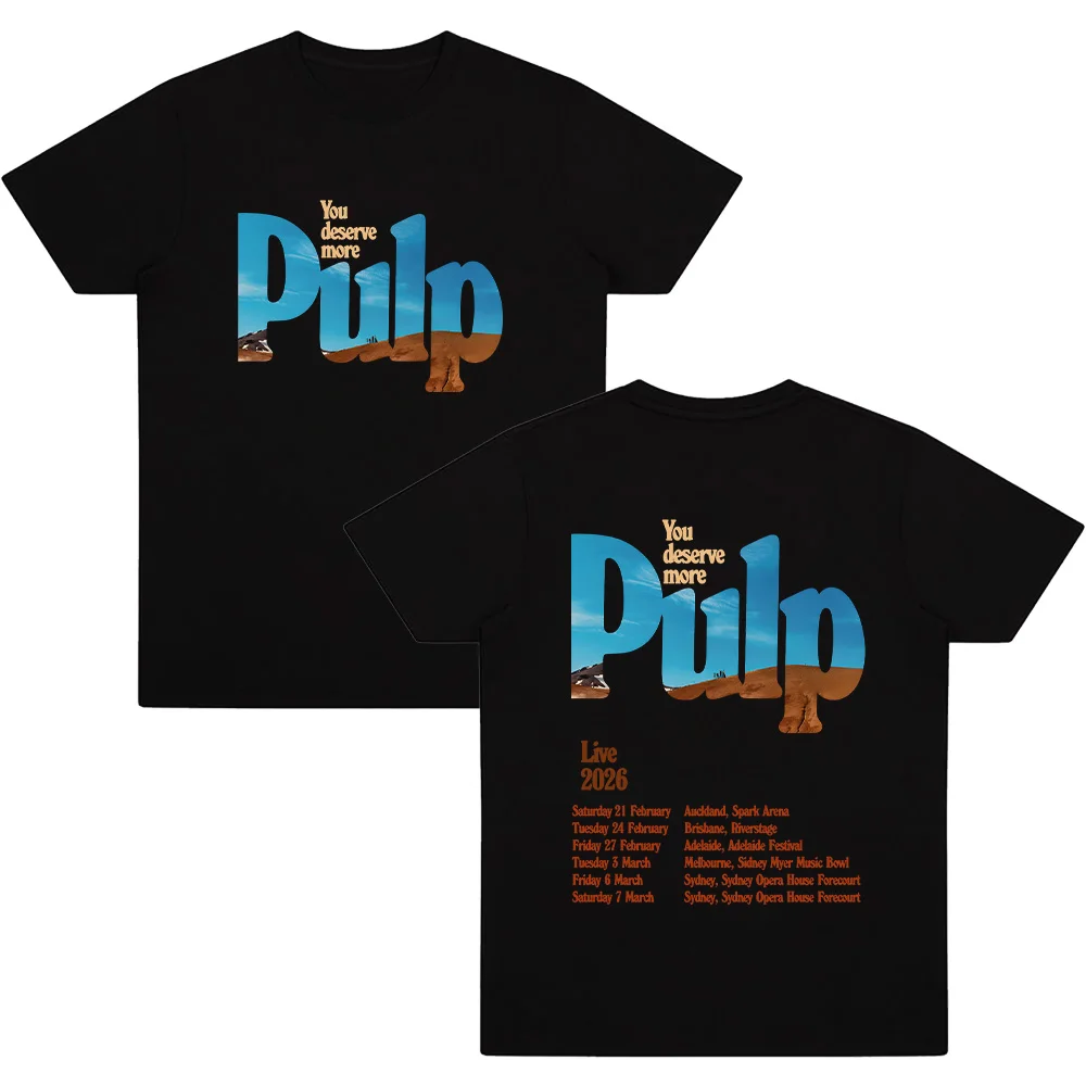 Pulp Band Live 2026 T Shirts Rock Band Printing Tshirts Grunge Hip Hop ...