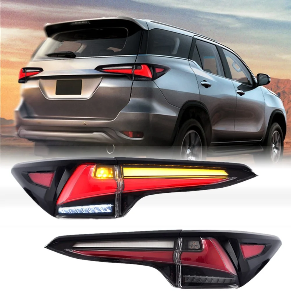 Car 12V Led Rear Lights For Toyota Fortuner 2017 2021 Accessories Back ...