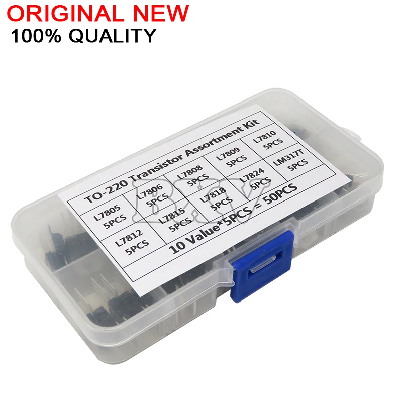 10Value-5PCS-50PCS-LM317T-L7805-L7806-L7808-L7809-L7810-L7812-L7815-L7818-L7824-Transistor ...