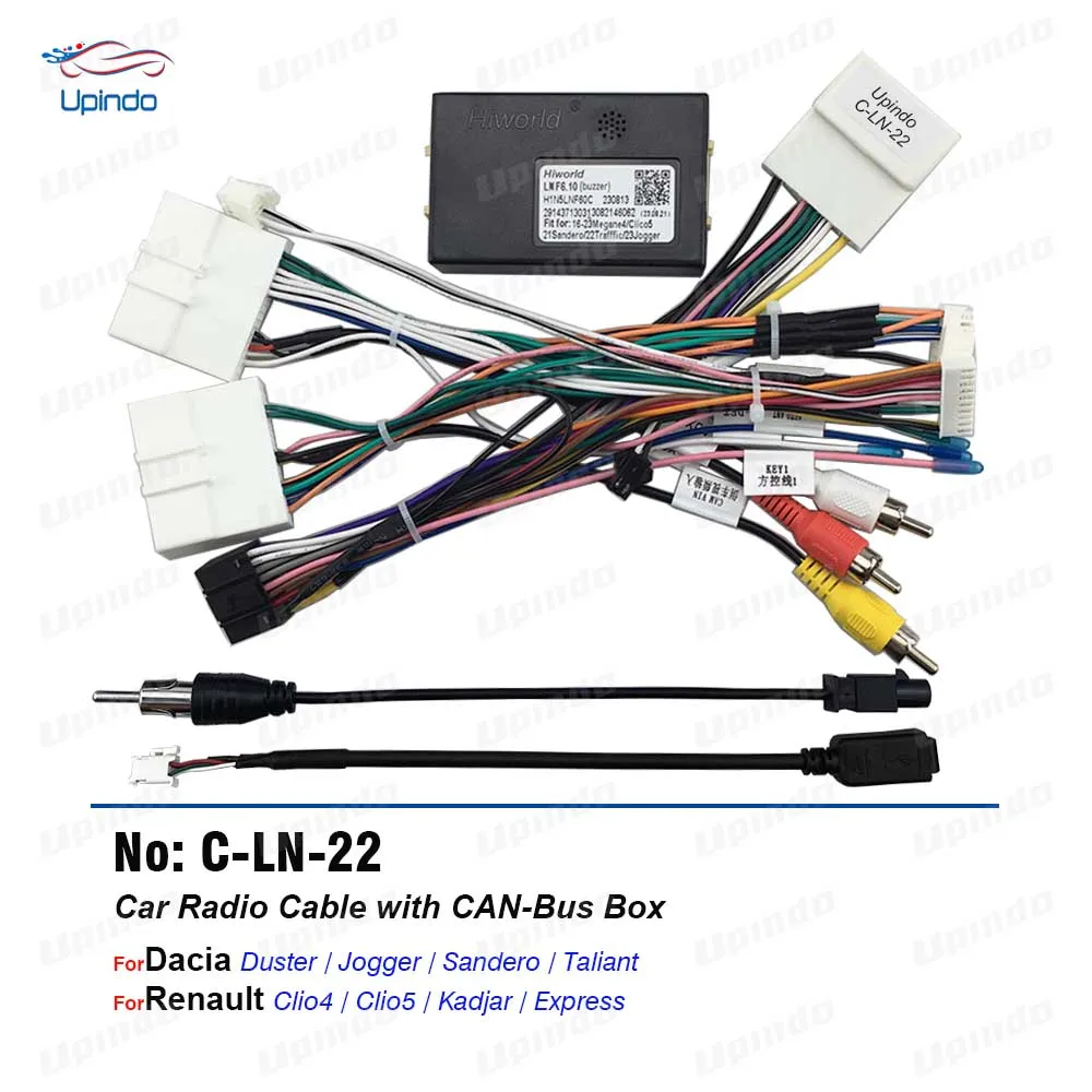 Car-Radio-Power-Wiring-Harness-Socket-Connector-CAN-Bus-adapter-for ...