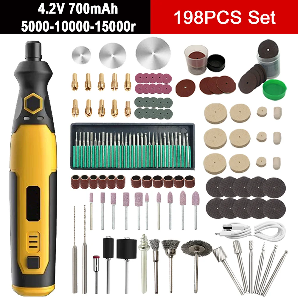 4-2V-700mAh-5000-10000-15000r-Hand-Electric-Drill-Mini-Grinder-Micro ...