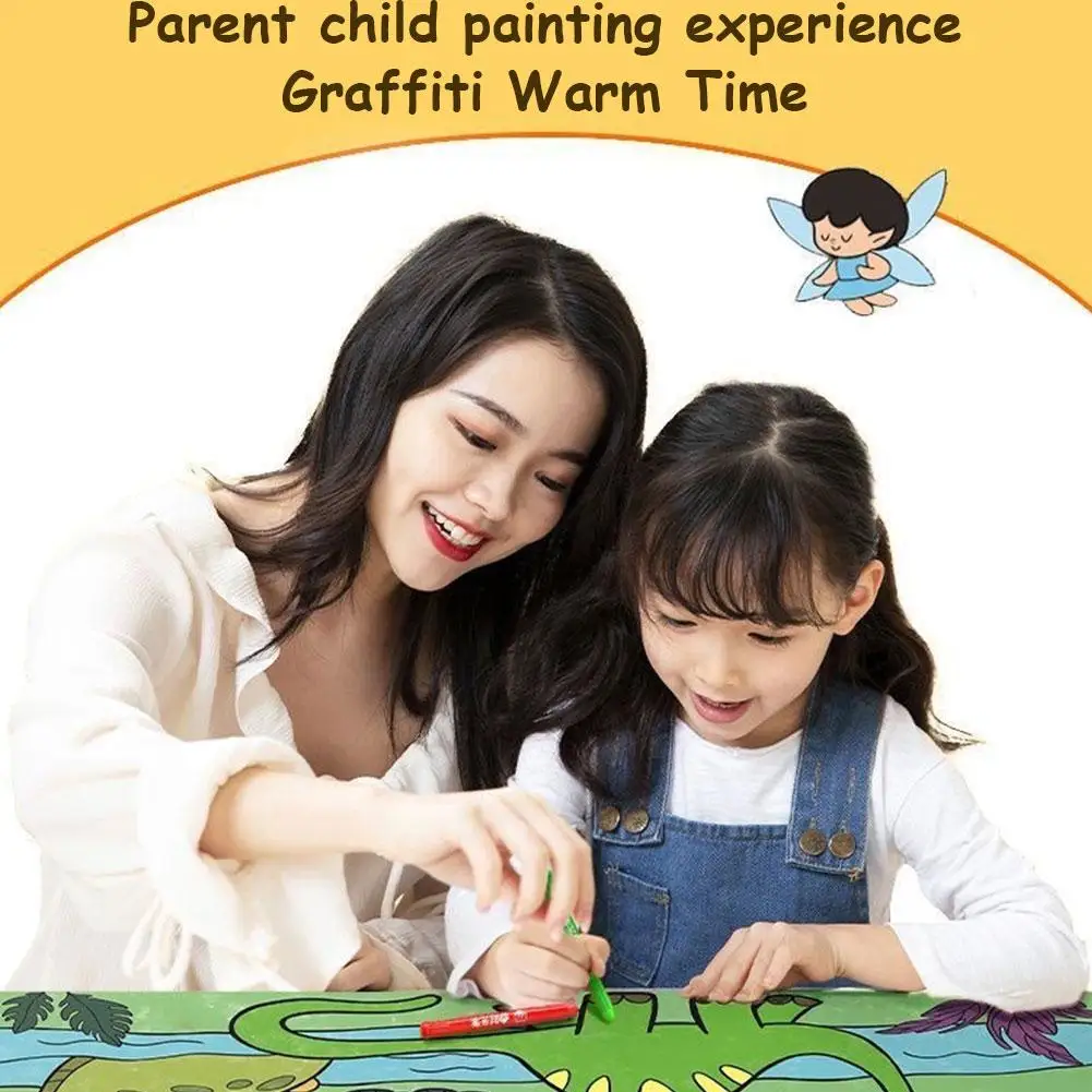 300cm-Children-s-Drawing-Roll-Diy-Graffiti-Scroll-Color-Filling-Paper ...