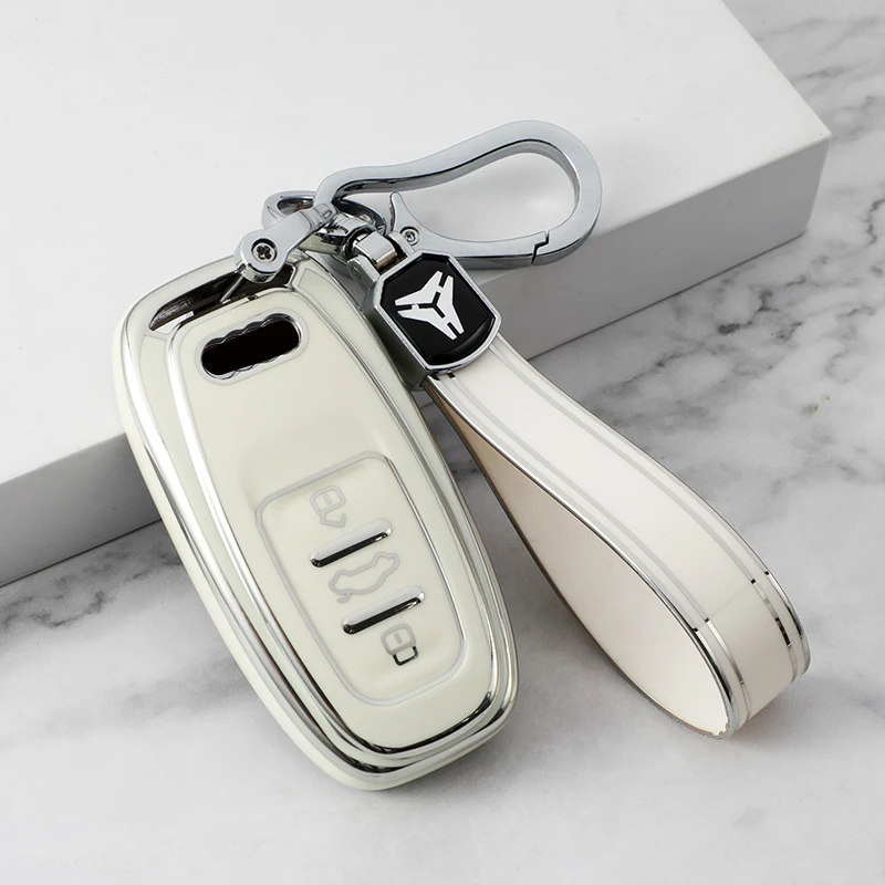 TPU Car Key Case Cover Shell for Audi A1 A3 8P A4 A5 A6 C7 A7 S3 S7 S8 ...