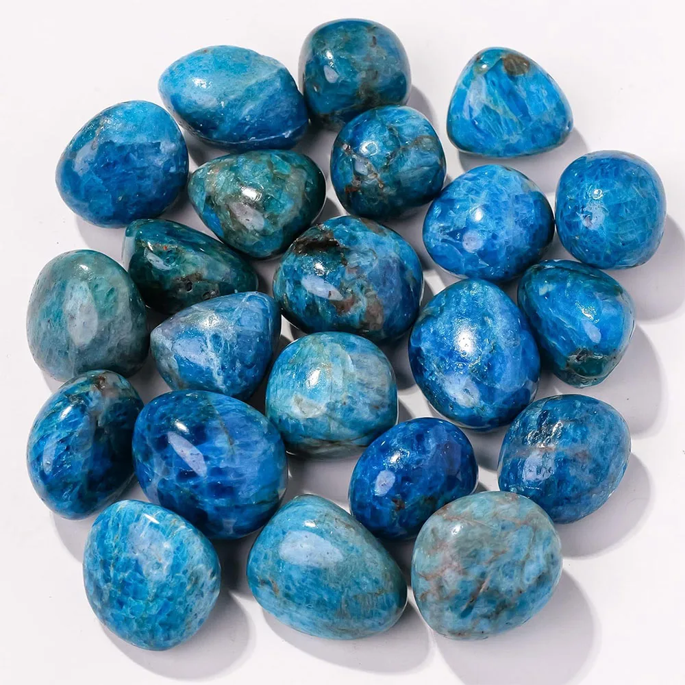 Natural Blue Apatite Quartz Crystals And Healing Tumbled Stones Bulk ...