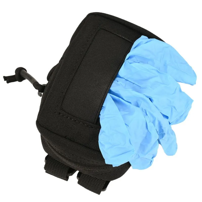 Disposable Glove Pouch Nylon Duty Belt Gloves Pouch EMT Bag Molle ...