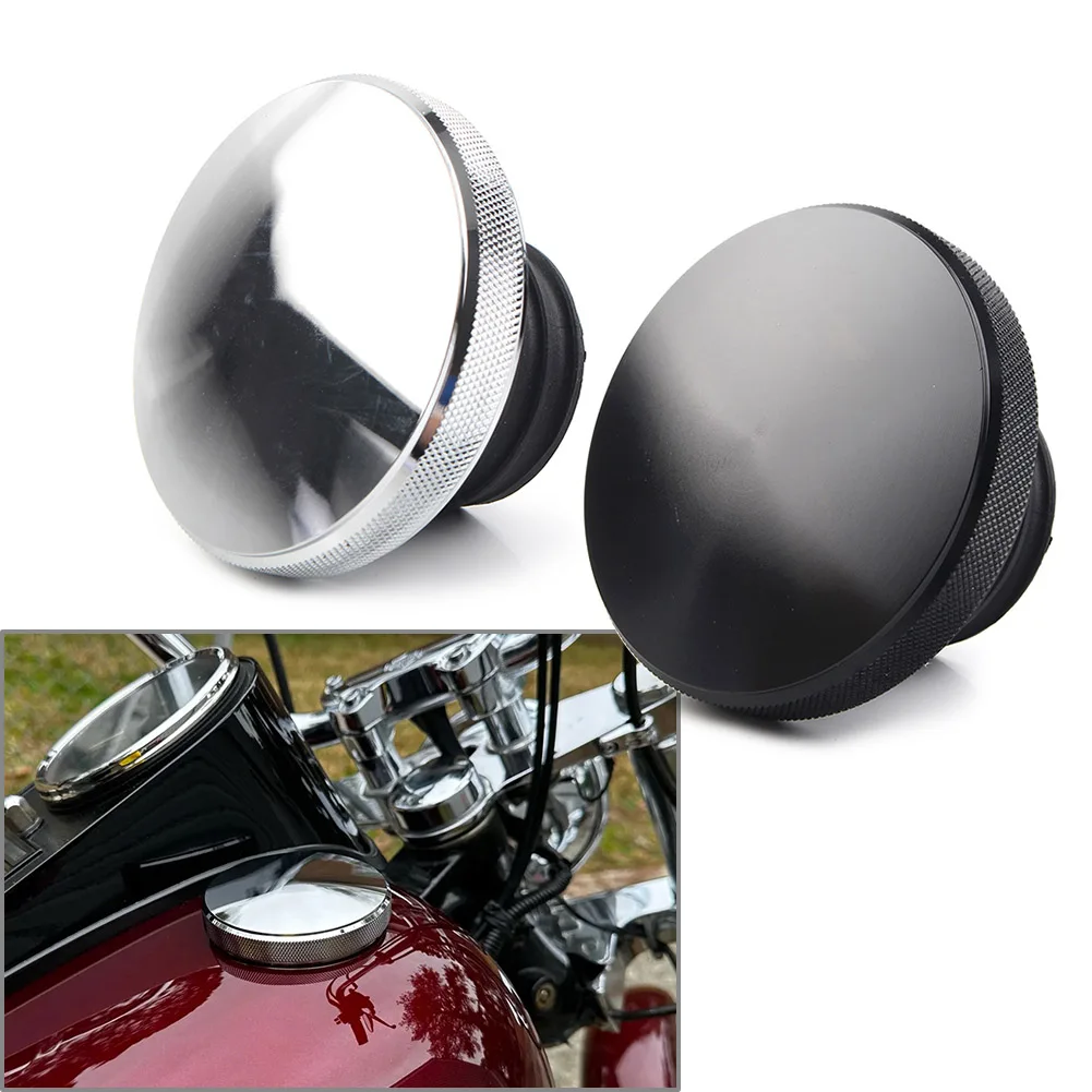Motorbike-Vented-Gas-Cap-Fuel-Tank-Cover-For-Harley-Dyna-Road-King ...