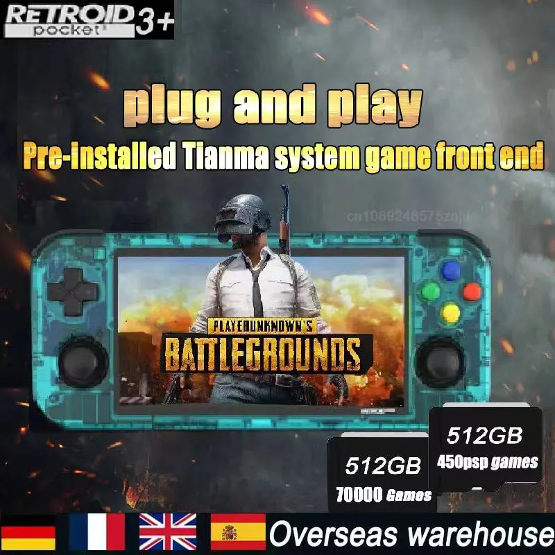 Retroid Pocket 3+ Original New Handhelds Da 4.7 Pollici 4G+128GB T618 RP3+ Android 11 HDMI HD ...