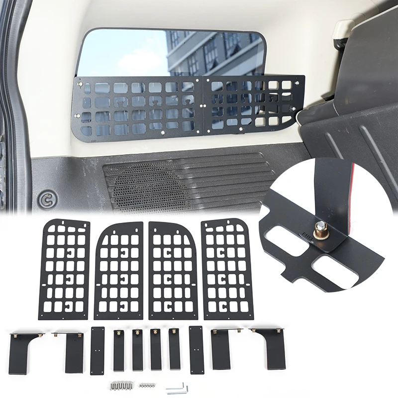 Car Trunk Side Window Molle Panels Storage Rack Bracket Cargo Organizer ...