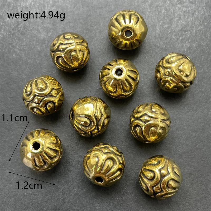 10pcs-3-Colors-Tibetan-Silver-Bronze-And-Gold-Uneven-Pitted-Pattern ...