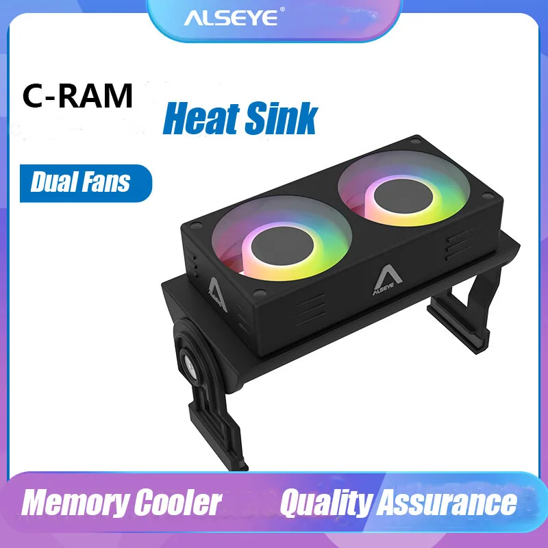 New-Cooling-Fan-For-RAM-With-Dual-60mm-PWM-1200-2000-RPM-Radiator-For ...
