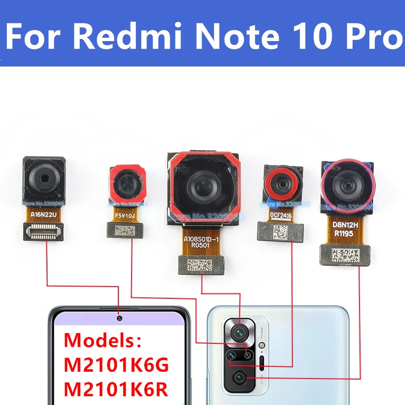 Original-Front-Rear-Main-Camera-For-Xiaomi-Redmi-Note-10-Pro-Back ...