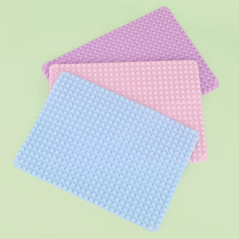 Silicone-Rectangular-Placemat-Non-Slip-Thick-Silicon-dish-drying-baking ...