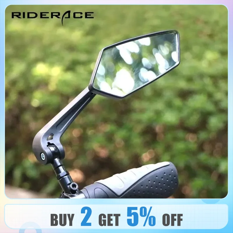 RIDERACE-Bicycle-Rear-View-Mirror-Clear-Bike-Wide-Range-Back-Sight ...