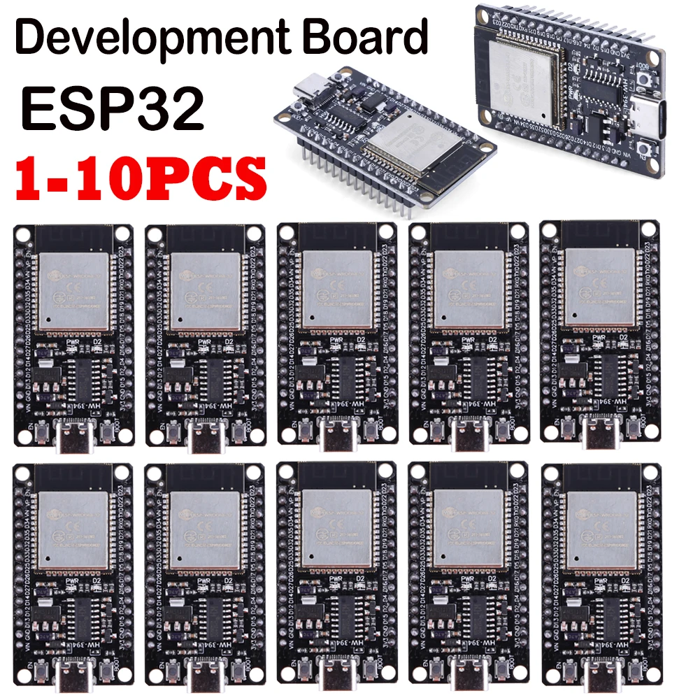 ESP32-WROOM-32-Development-Board-5V-TYPE-C-CH340C-WiFi-Bluetooth-Ultra ...