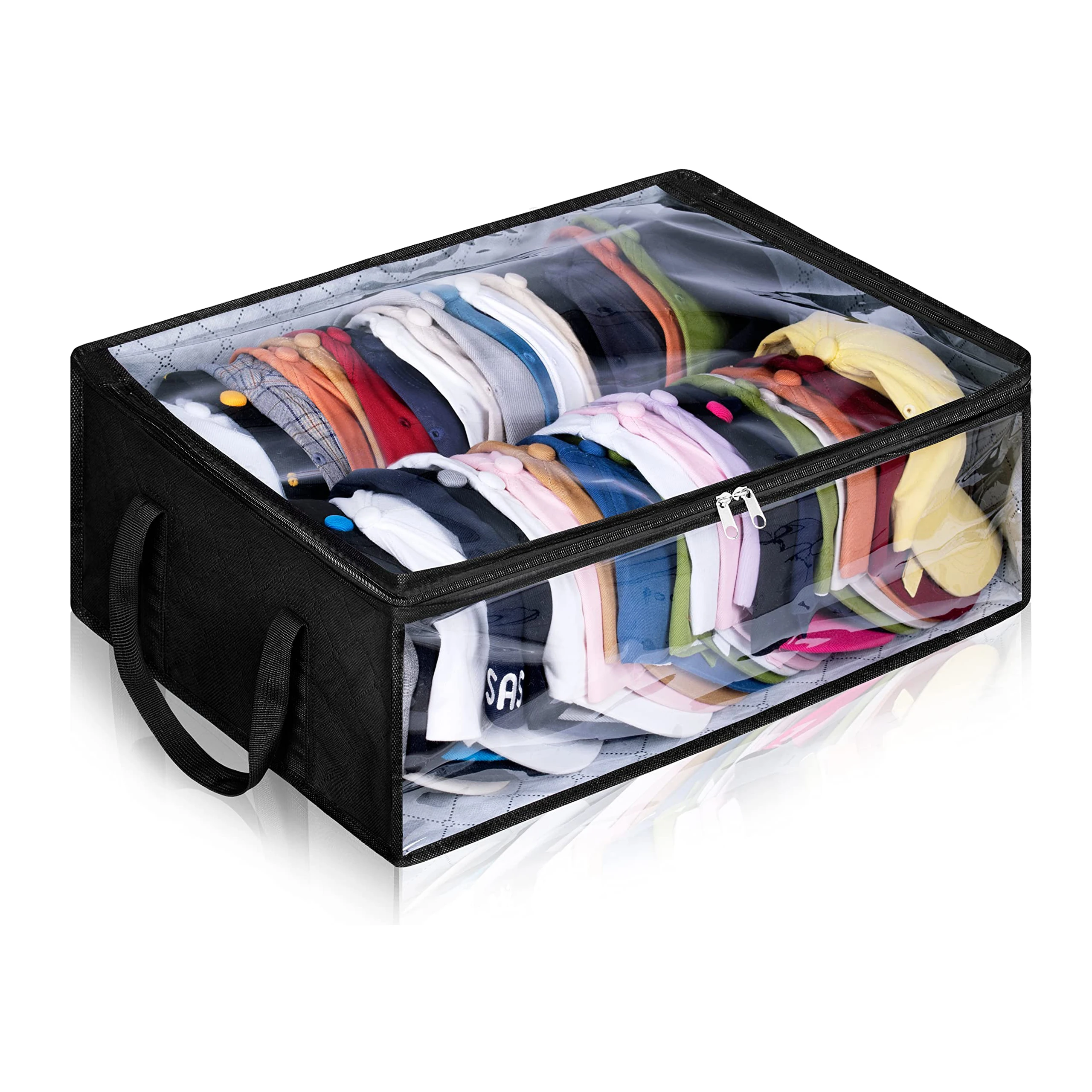 Collapsible-baseball-cap-storage-box-large-capacity-cap-storage-bag-can ...