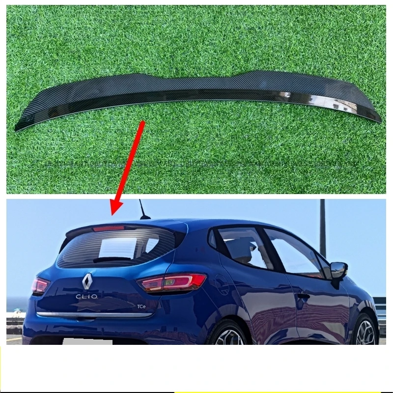 Carbon Color Roof Spoiler For Renault Clio 4 High Quality ABS Plastic ...