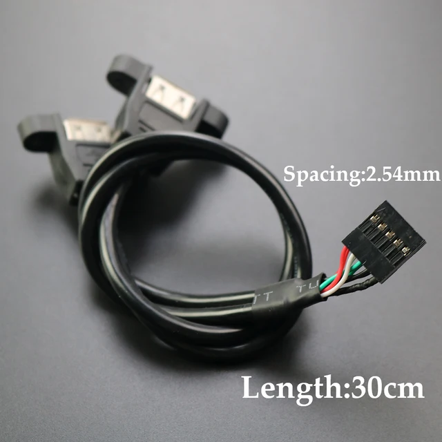 1PCS NEW 2 Port USB 2.0 Header Motherboard Adapter Data connection ...