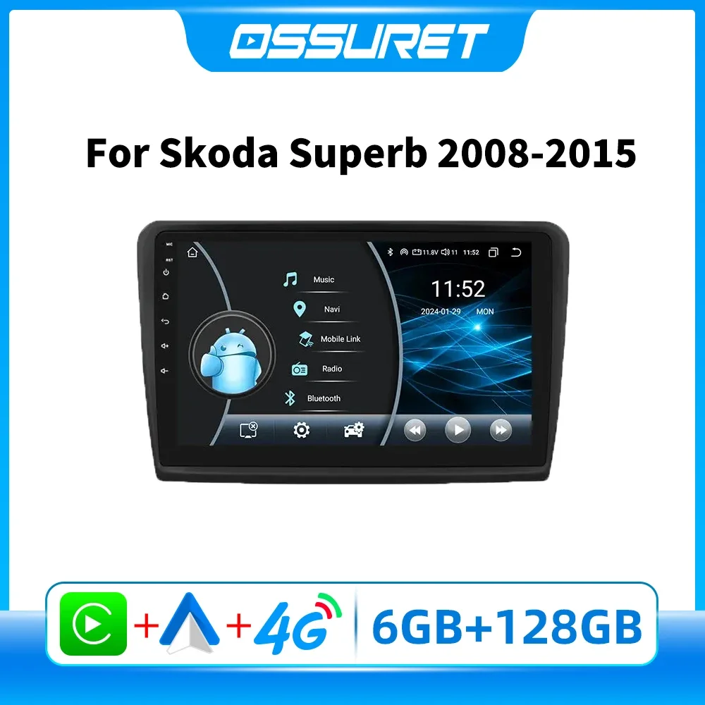 2din-Android-Auto-Radio-for-Skoda-Superb-2-2008-2015-Car-Radio-GPS-8581 ...