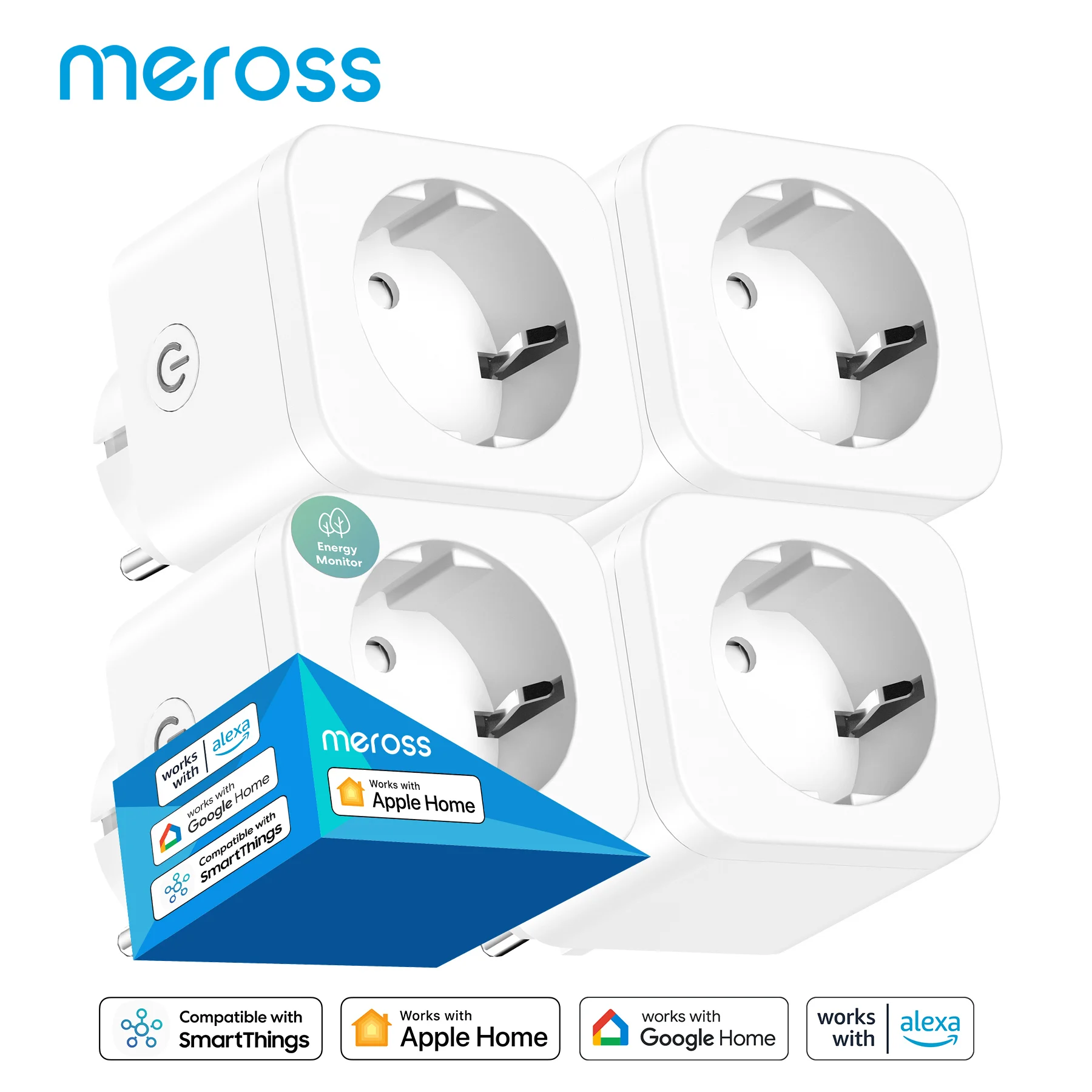 Meross-HomeKit-WiFi-Smart-Plug-16A-EU-Socket-with-Energy-Monitor-Timer-Function-Voice-Control ...
