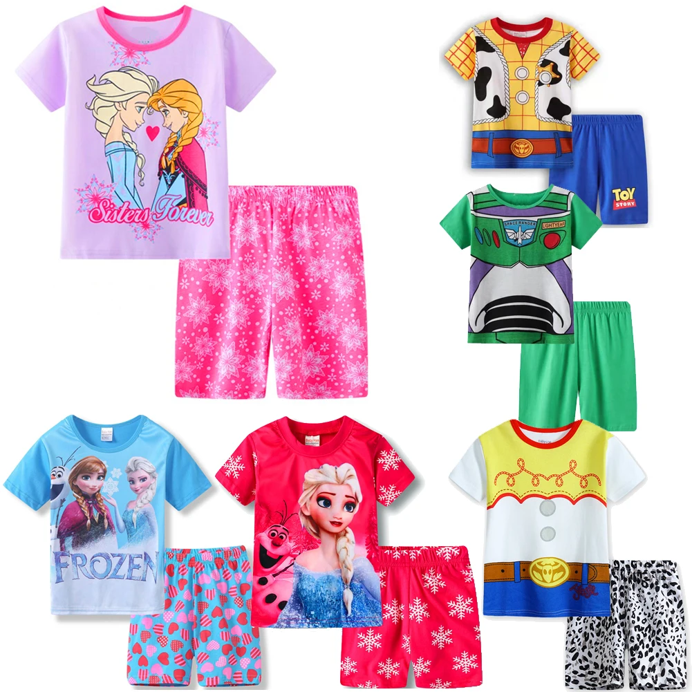 New Summer Children's clothing set Baby Girls Boys Set woody Buzz ...