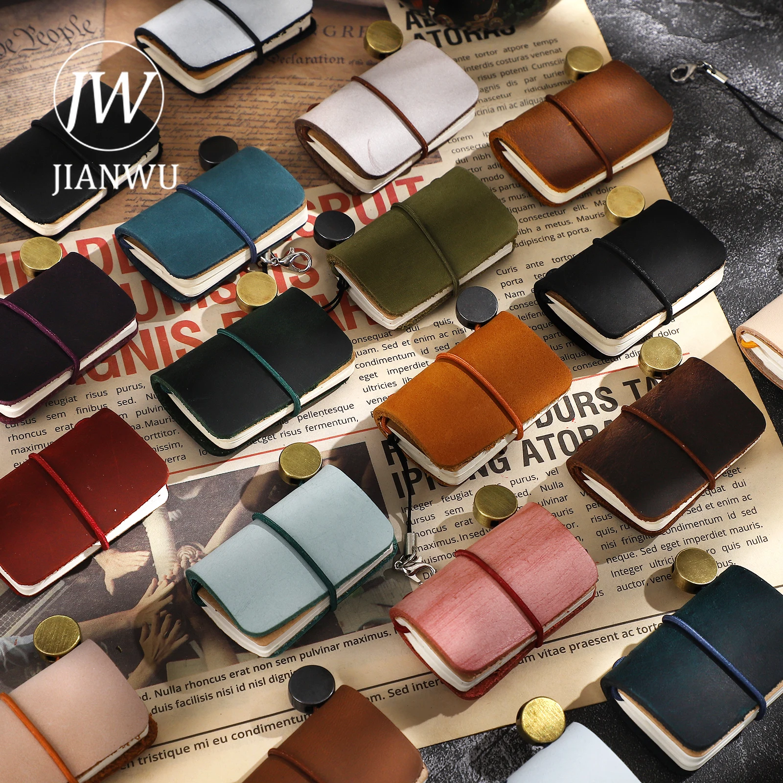 JIANWU Mini libreta Ultra pequeña de 32 hojas, libreta reemplazable con ...