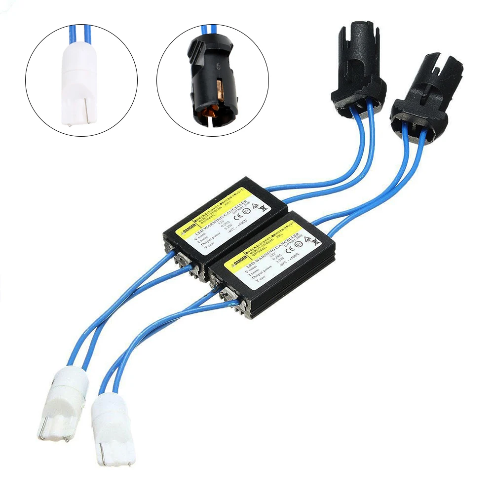 2Pcs LED Warning Canceller Decoder Car Lights OCB Load Resistor Module ...