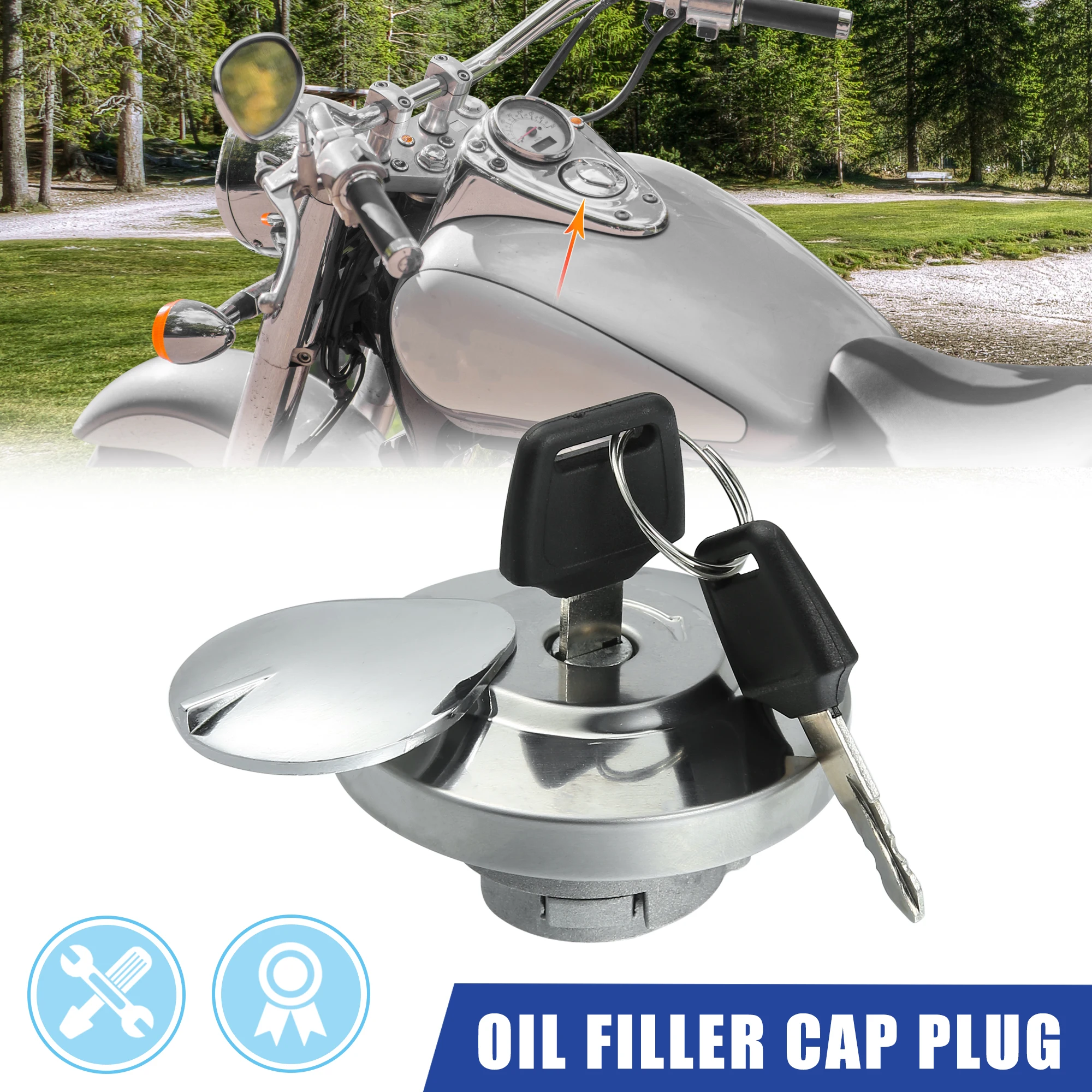 Motorcycle Fuel Tank Cap Key Lock | Plugs Motorcycle Tank Honda - 1 Set Motorcycle - Aliexpress