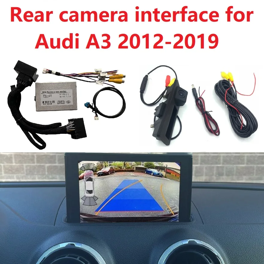 For-Audi-A3-reverse-camera-interface-A3-8v-S3-8p-2012-2019-front-rear ...