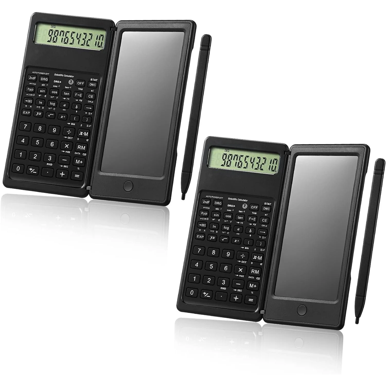 Calculator-with-Notepad-10-Digits-LCD-Display-Scientific-Calculator-Multi-Function-Portable ...