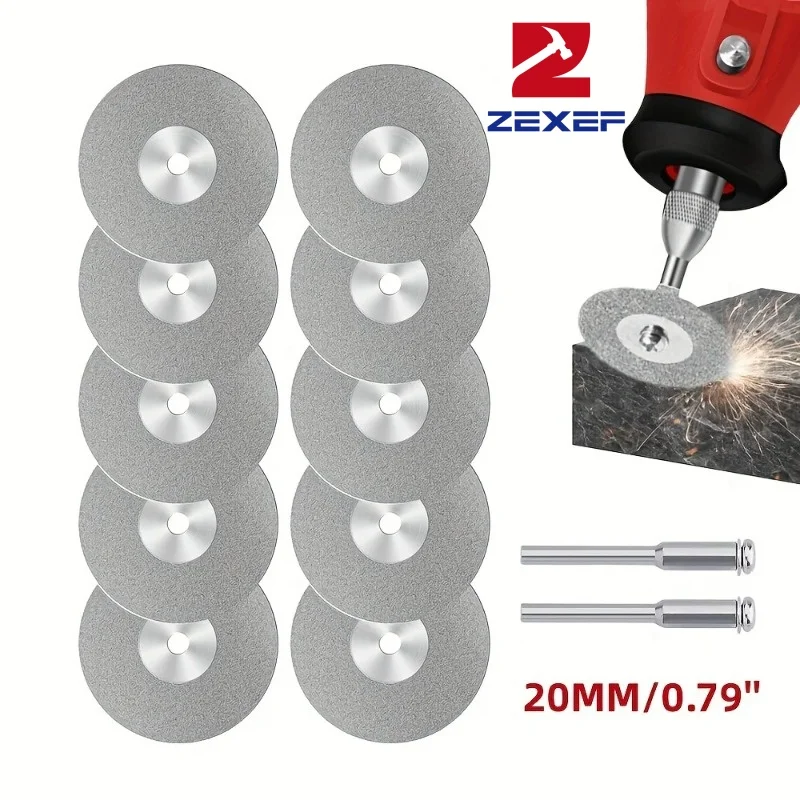 ZEXEF 12 Piece Mini Diamond Cutting Disc Set Circular Saw Blade ...