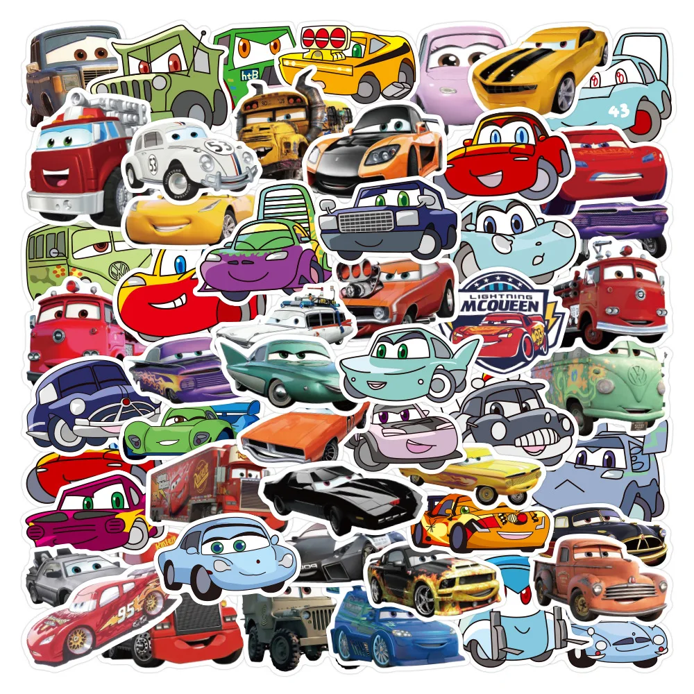 Shop Generic 10/30/50pcs Disney Cartoon Cars Stickers Cute Lightning ...