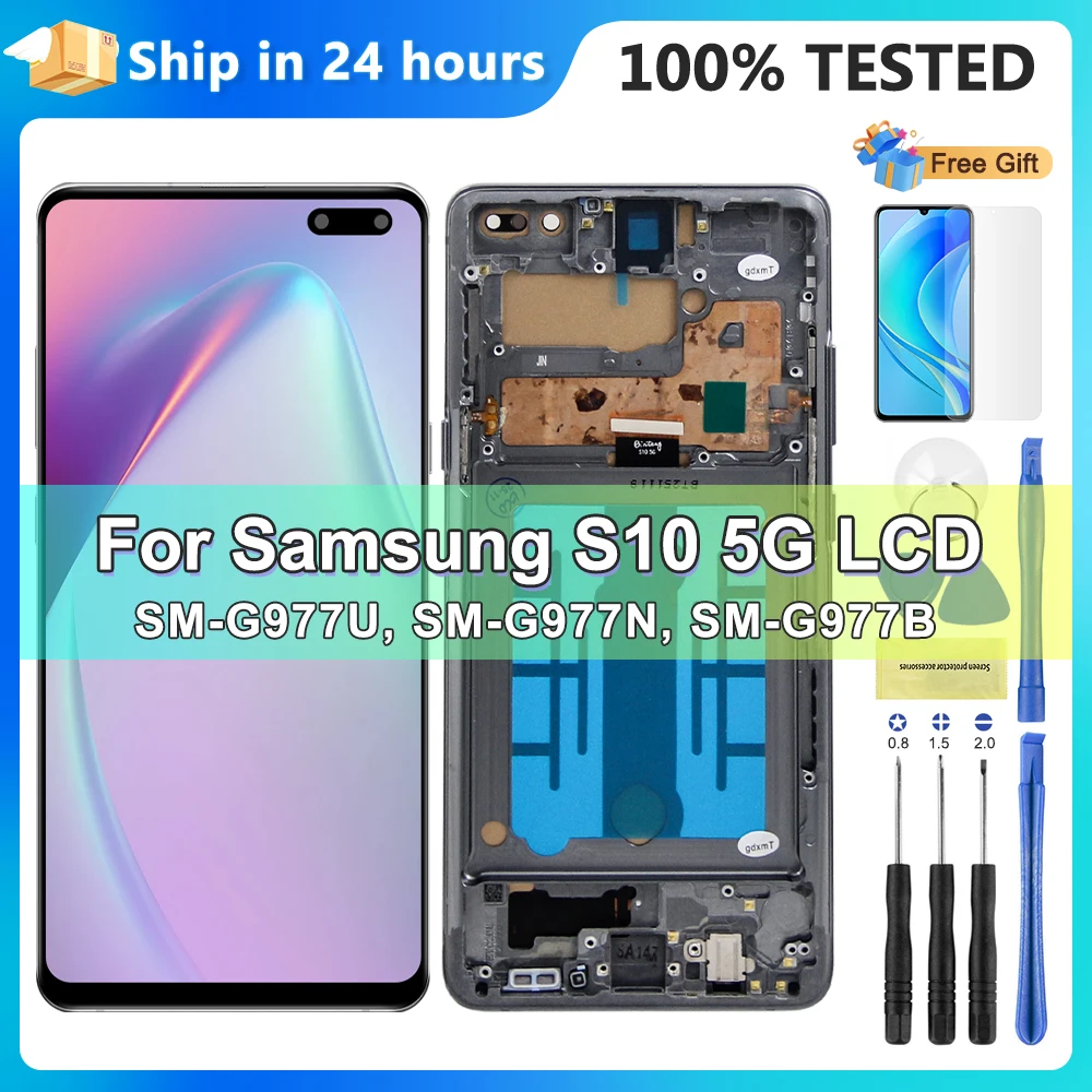 For Samsung S10 5G LCD Display Touch Screen Digitizer Assembly For ...