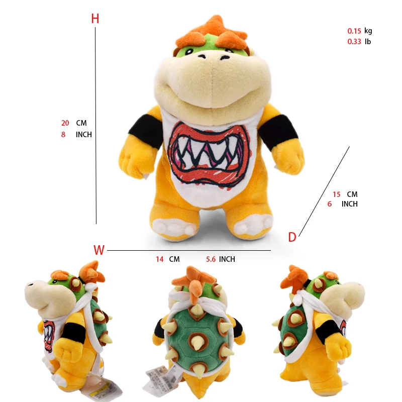 41 Styles Mario Stuffed Plush Toys Princess Peach Toadette Bowser JR ...