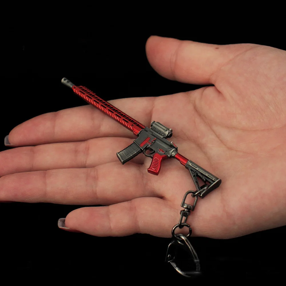 9cm-PUBG-CSGO-Mini-Weapon-Model-Pendant-Keychain-for-Men-CS-GO-MK107 ...