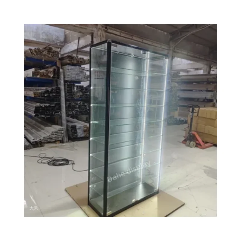 Custom-multi-layered-glass-showcase-lockable-full-smoke-shop-glass ...