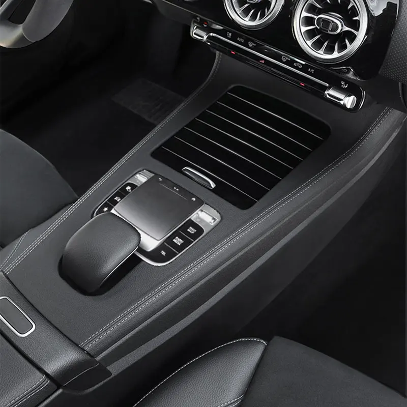 Car-Center-Console-Leather-Style-Panel-Cover-Trim-Panel-Frame-For ...