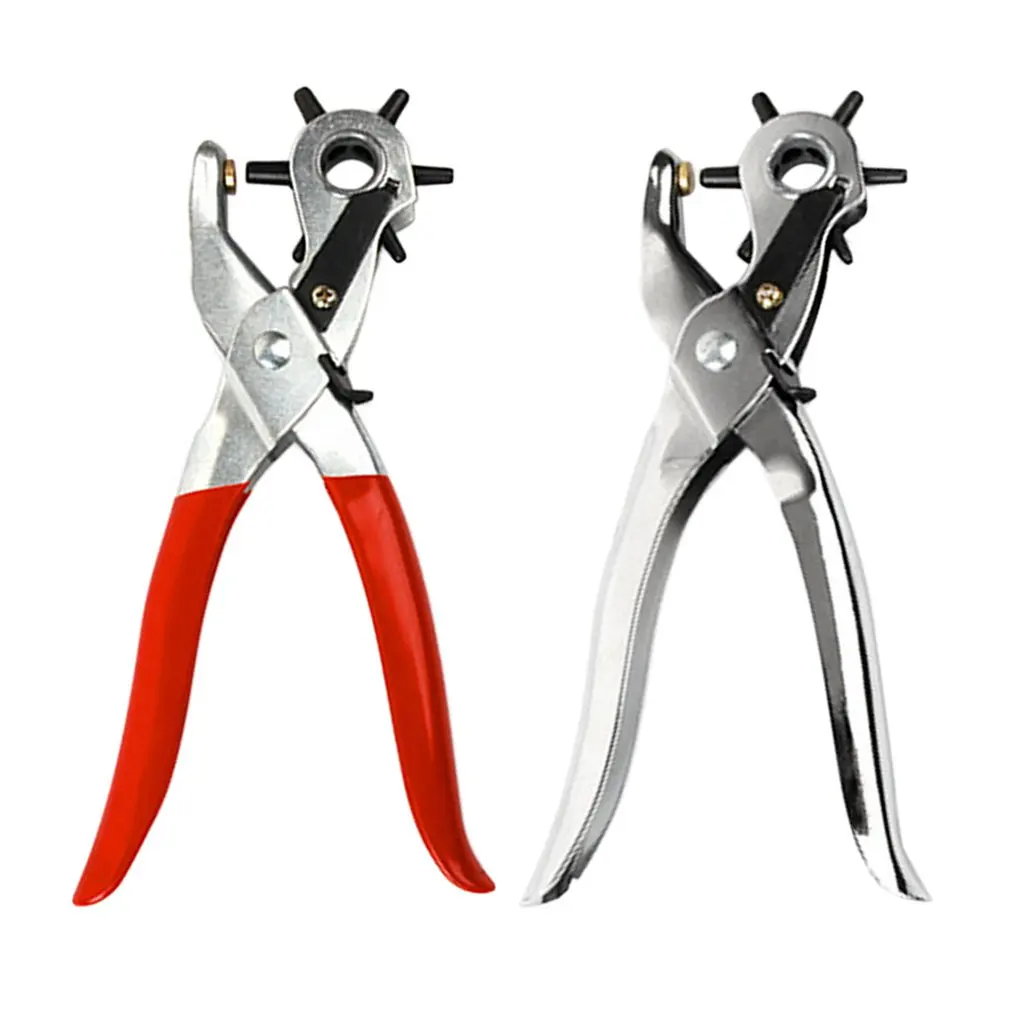 Revolving Leather Punch Plier Punch Hole Tool Puncher for Belt Saddle ...