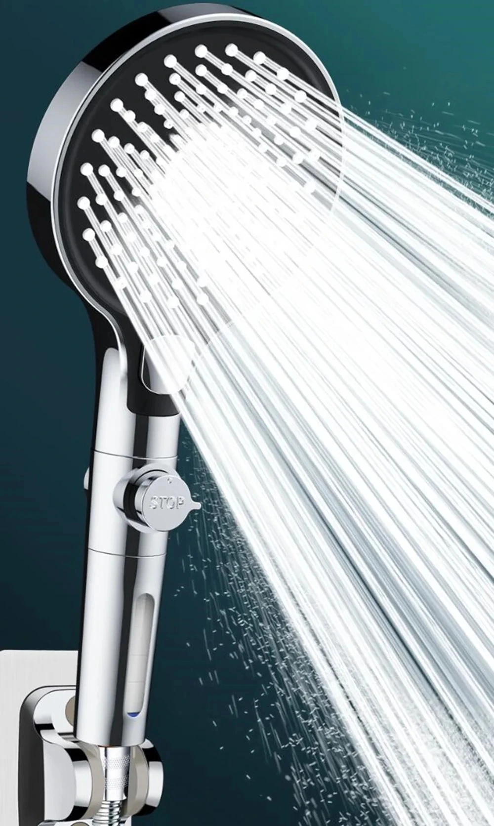 130mm-Big-Panel-High-Pressure-Shower-Head-3-Modes-Spray-with-Filter ...