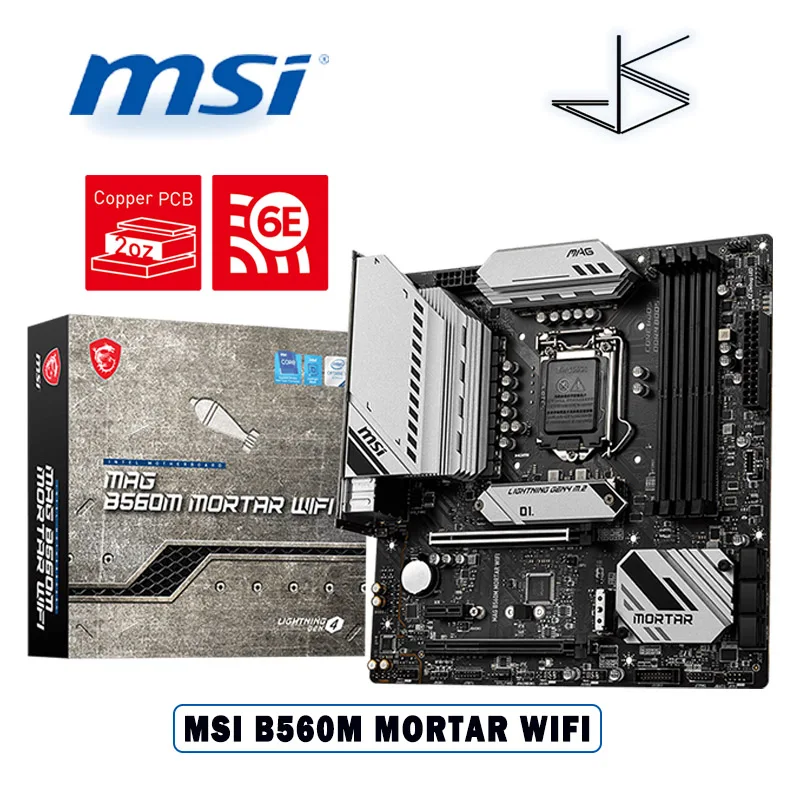 NEW-MSI-B560M-MORTAR-WIFI-Motherboard-LGA1200-CPU-Support-11th-10th-Gen ...