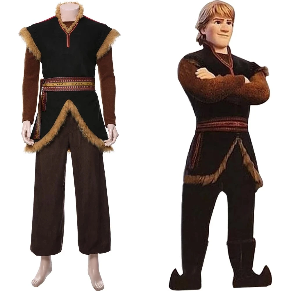 Cosplay Costume Snow Queen Kristoff adult Cosplay Costume Full set ...