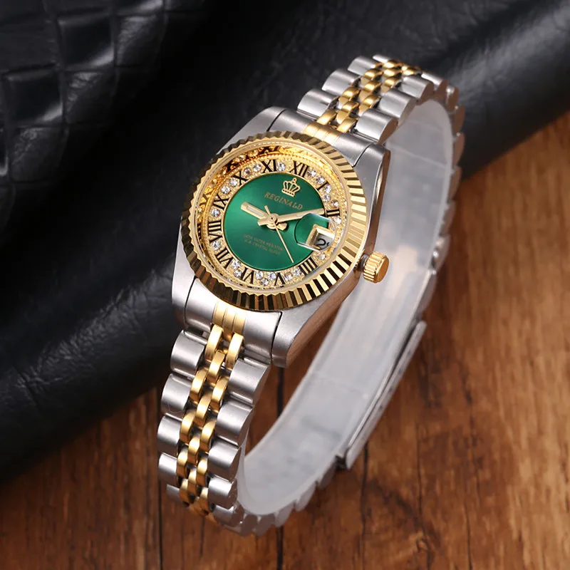Reginald-Watch-Luxury-Fashion-Green-Face-Diamond-Watches-For-Women ...