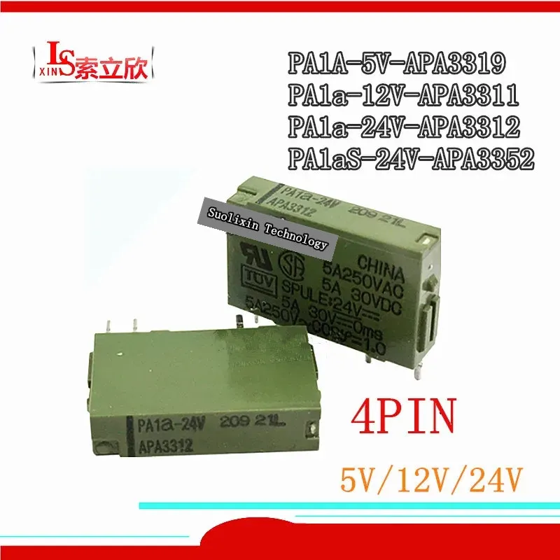 10pcs-lot-100-Original-New-Relay-PA1A-5V-APA3319-PA1a-12V-APA3311-PA1a ...