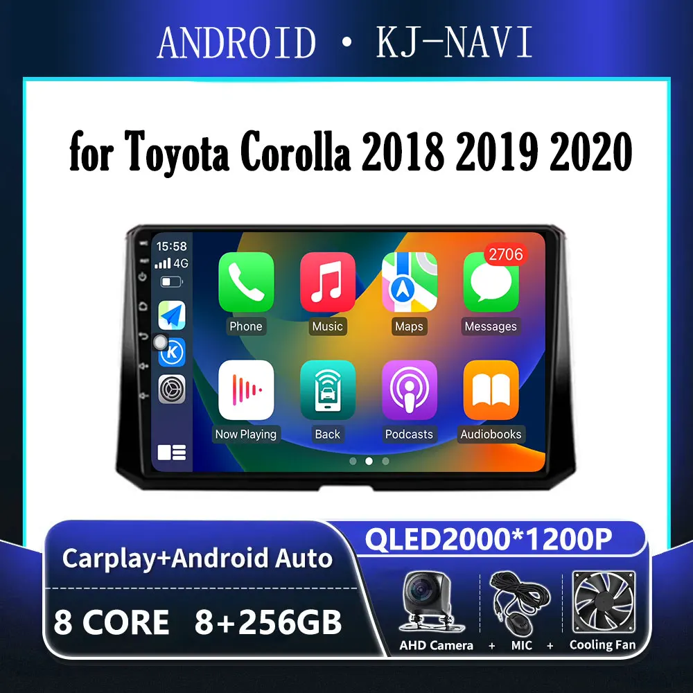 Android-14-Carplay-for-Toyota-Corolla-2018-2019-2020-Audio-Stereo-Car ...
