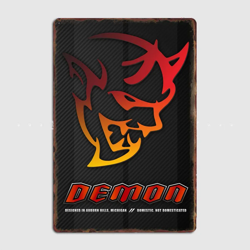 DEMON-170-BADGE-LOGO-Metal-Posters-Sign-Tin-Truck-Indoor-and-Outdoor ...