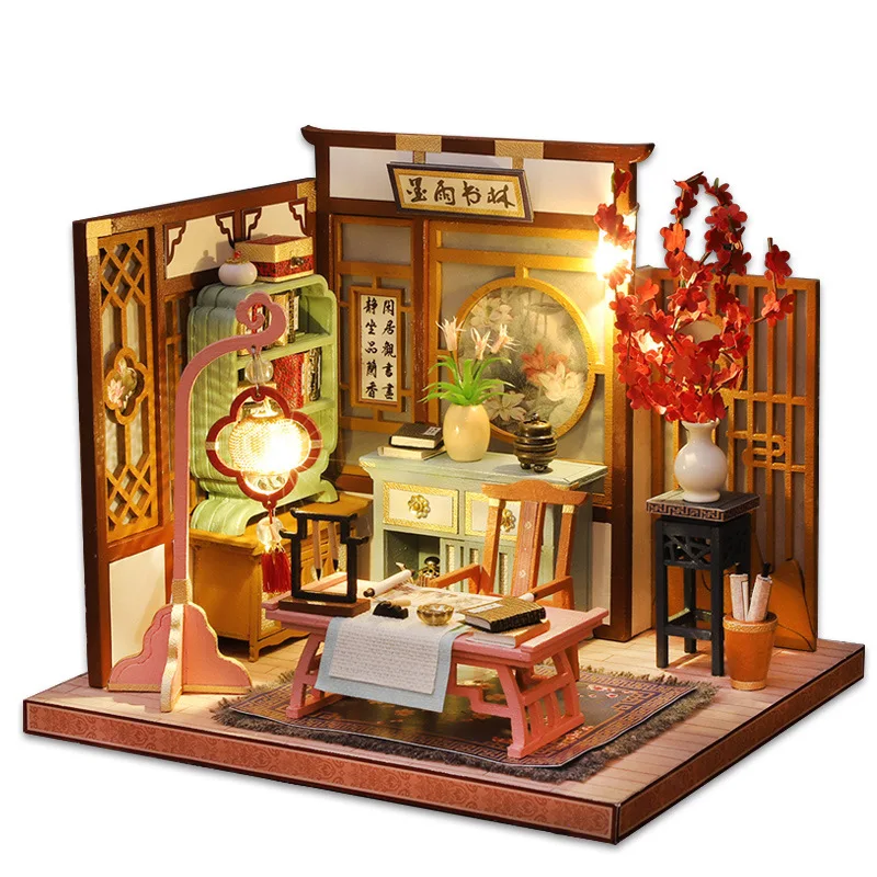 Chinese Dollhouse Miniature | Diy House Miniature Chinese | Wood ...