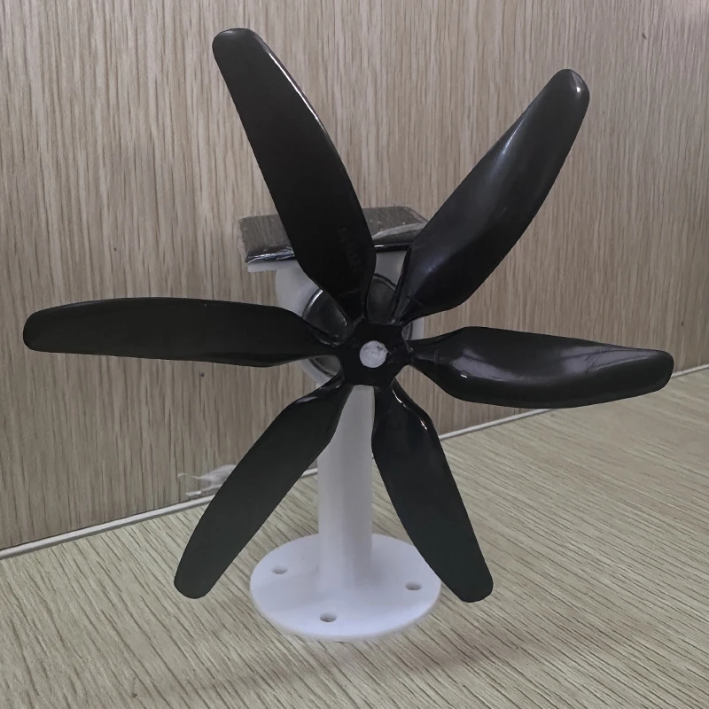 Small Mini Horizontal Wind Turbine Generator 6blades With Solar Panel ...
