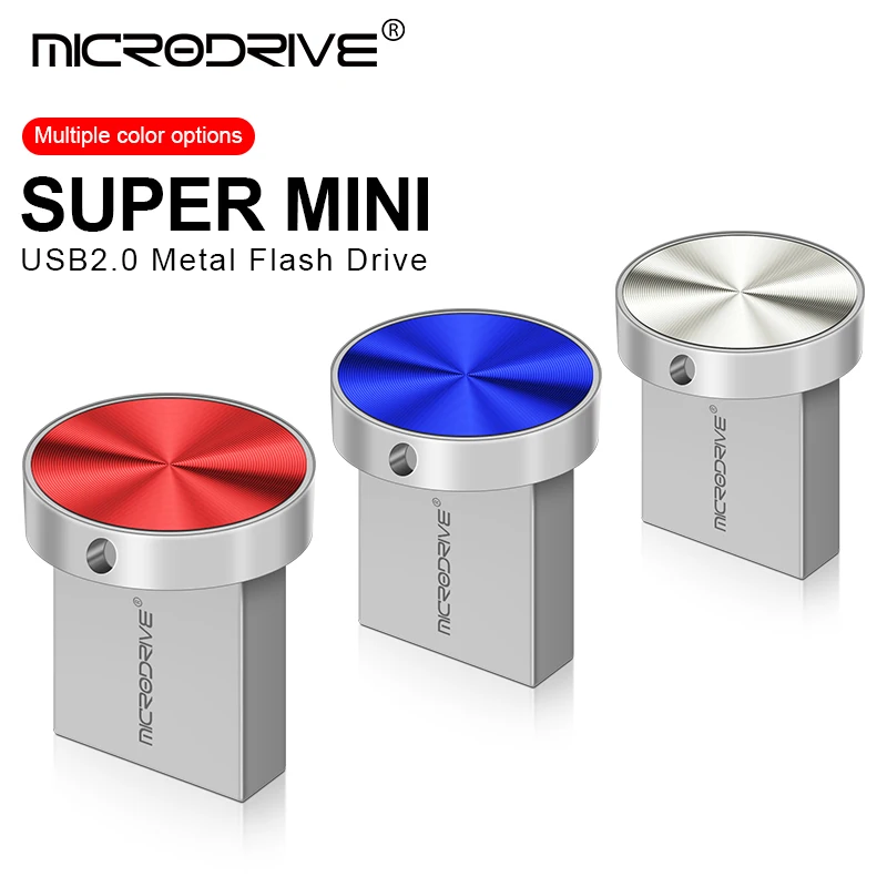 mini-Usb-flash-drive-4GB-8GB-16GB-silver-usb-2-0-metal-pendrive-128GB ...