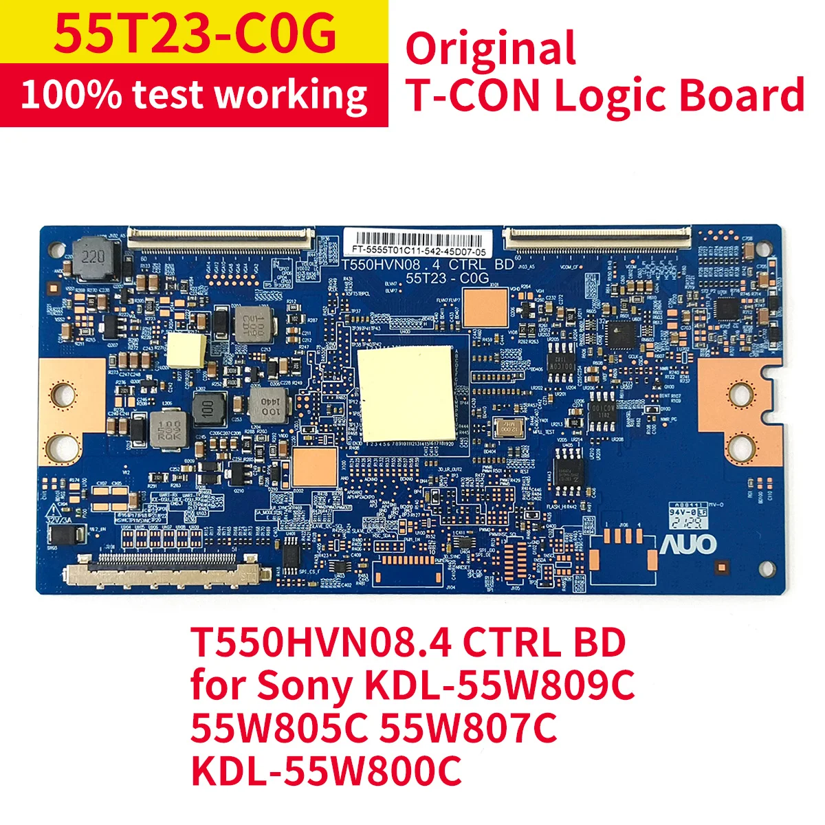 100-Original-Test-Work-T550HVN08-4-CTRL-BD-55T23-C0G-T-CON-for-Sony-KDL ...