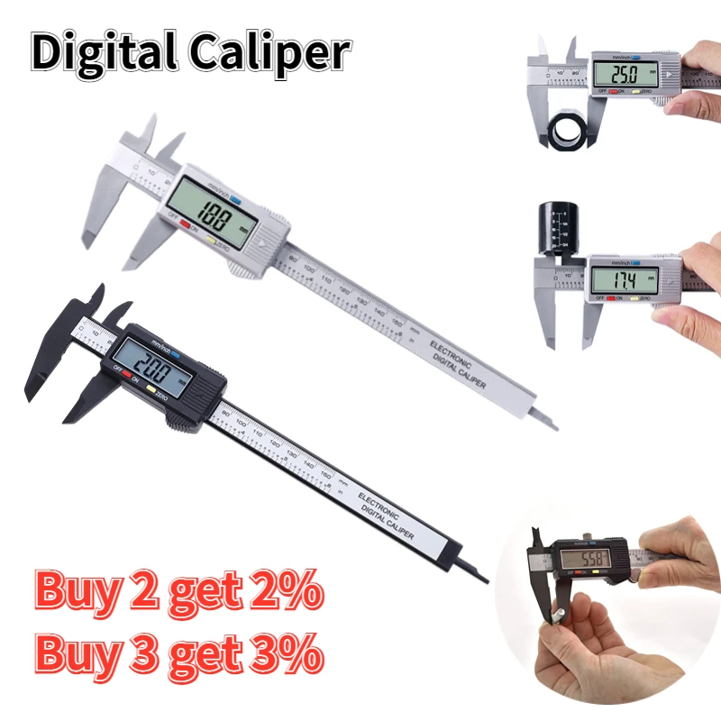 150mm-Electronic-Digital-Caliper-Vernier-Caliper-Handle-Carbon-Fiber ...